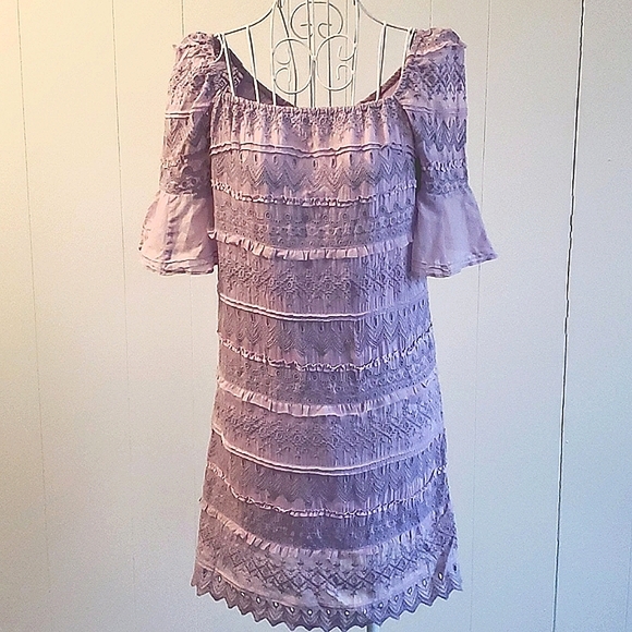 Smacky Glam | Dresses | Smacky Glam Light Purple Lilac Short Sleeve ...
